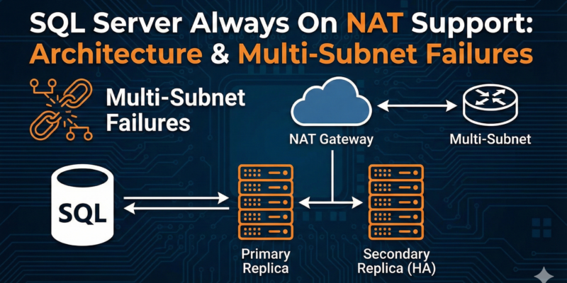 SQL Server Always On NAT Support: Architecture & Multi-Subnet Failures